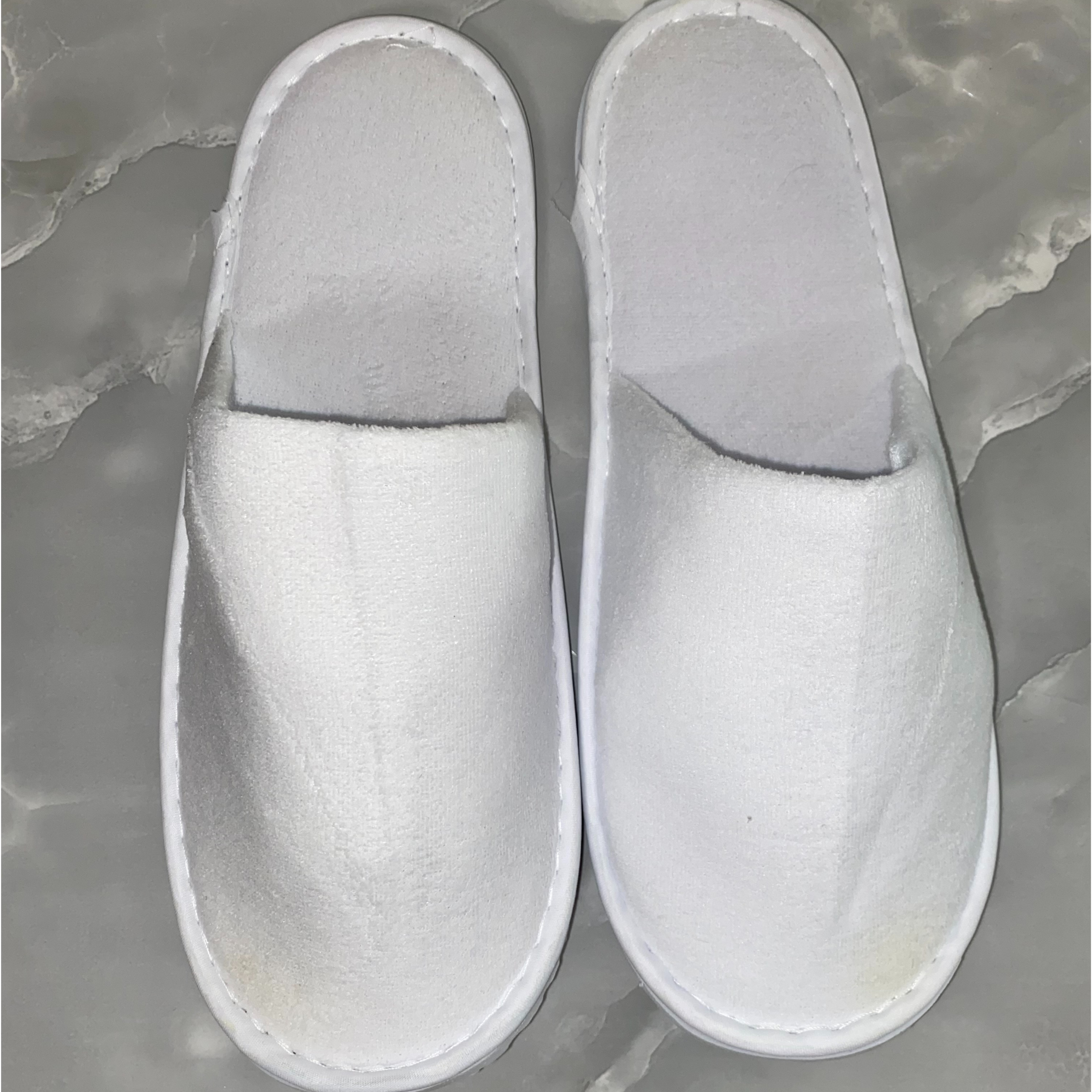 Sublimation White Close Front Hotel Slipper – Graphink_Print_Design